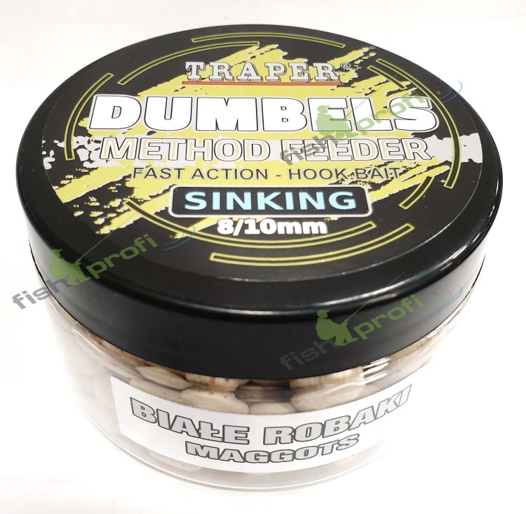 Купить дамблс тонущий 8-10мм 50гр Опарыш Traper Dumbels sinking Maggot.